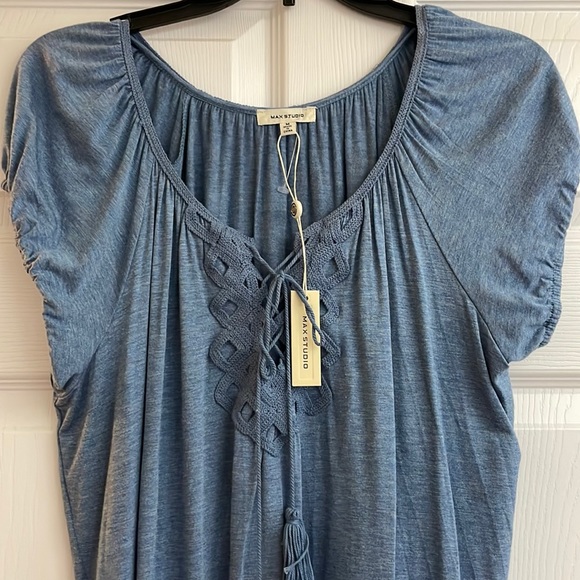 Max Studio | Tops | Nwt Max Studio Peasant Top | Poshmark